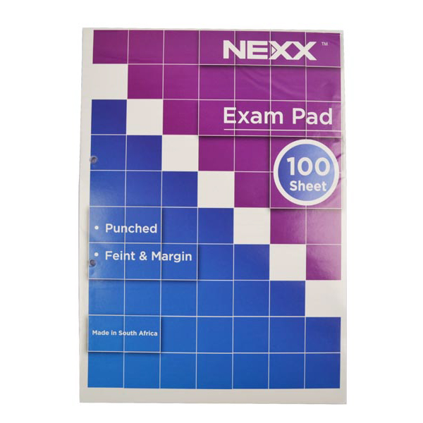 EXAM PAD 100PG PUNCHED - Easy Office