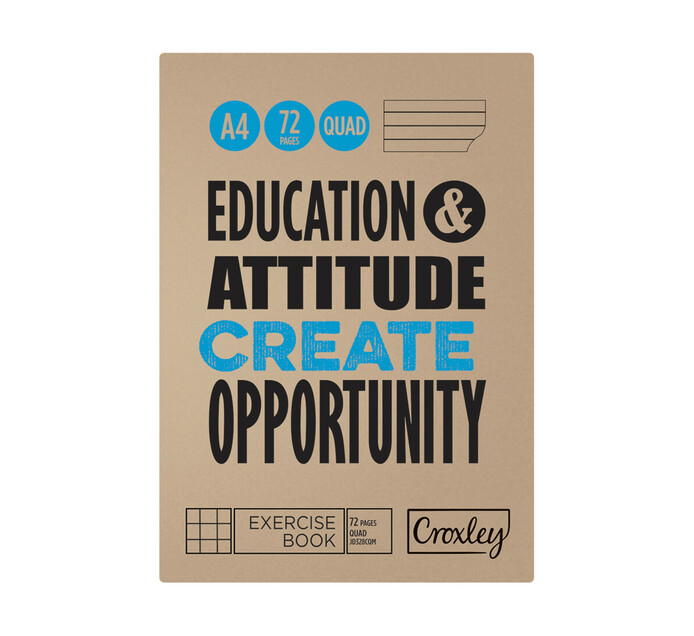 A4 EXERCISE BOOK Q/M 72PG – Easy Office